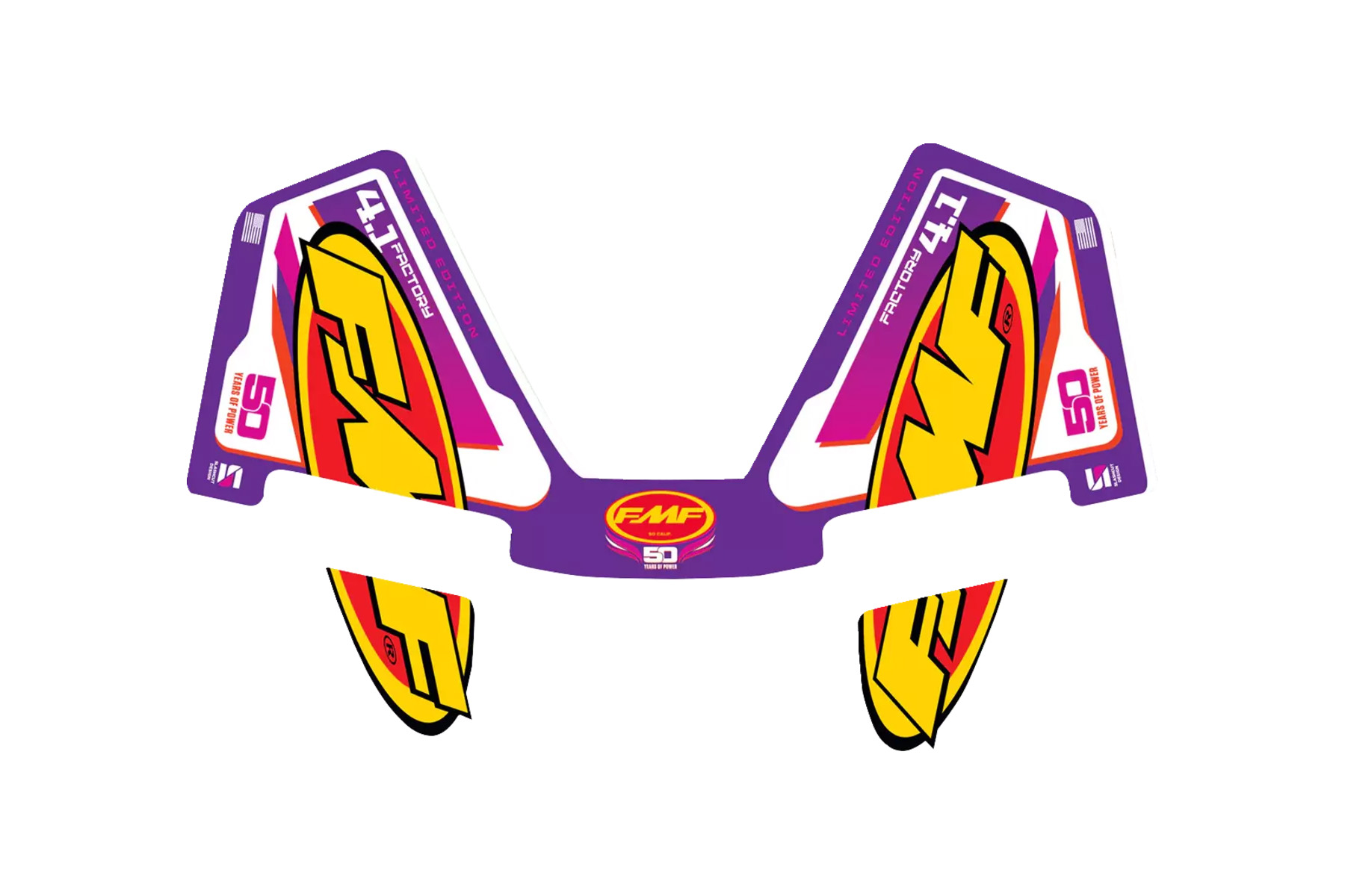 FMF Aufkleber für Auspuffanlage Factory 4.1 RCT Purple – Lila - Diller ...