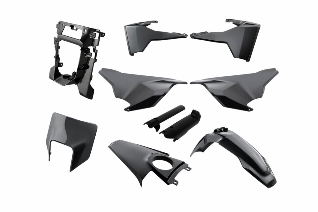 Plastik Full Kit passend für Husqvarna 701 Enduro 2021 – 2024 Schwarz ...